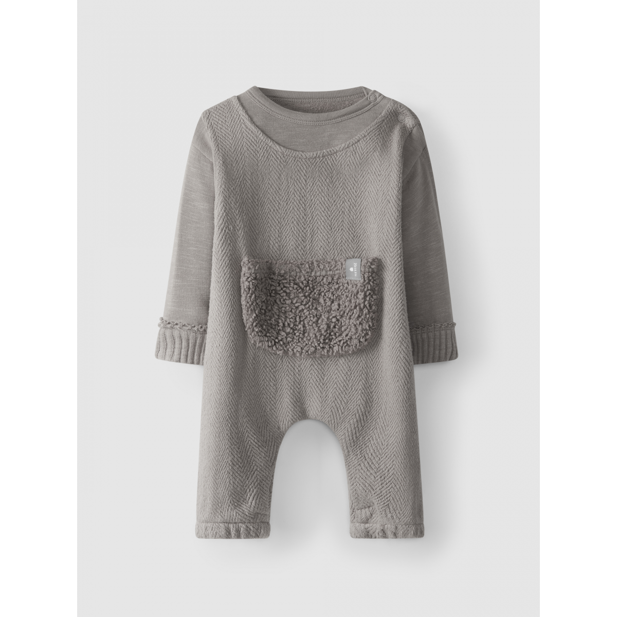 Romper with fur pocket - 924AN2W072B120089 | Snug